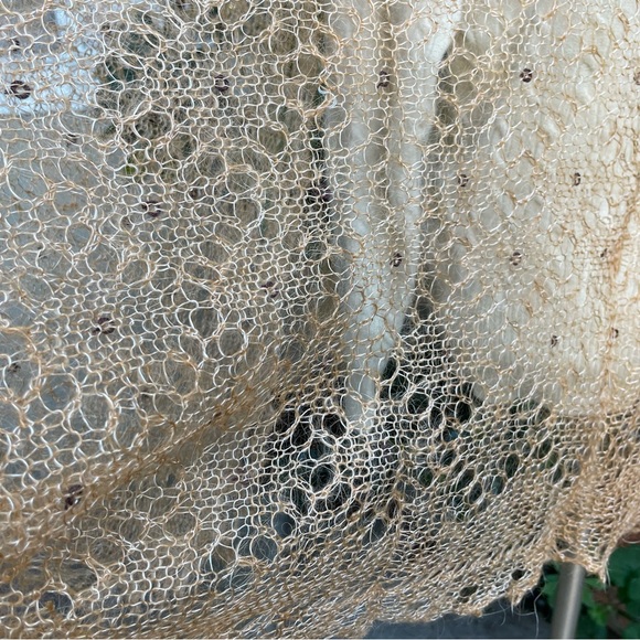 Vintage | Accessories | New Vintage 6s Cream Hand Knitted Gossamer Goat ...